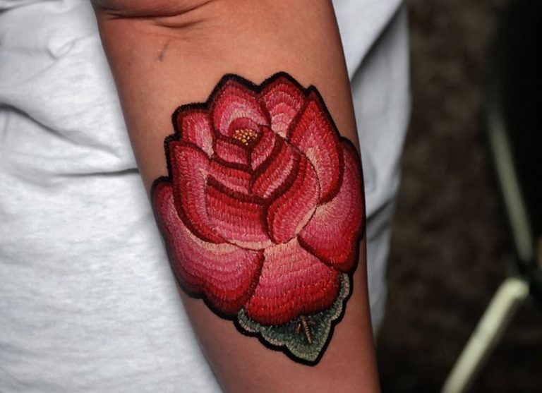 Stitched Illusion in Patch Tattoo Style - Secret Arts Tattoo Studio ...